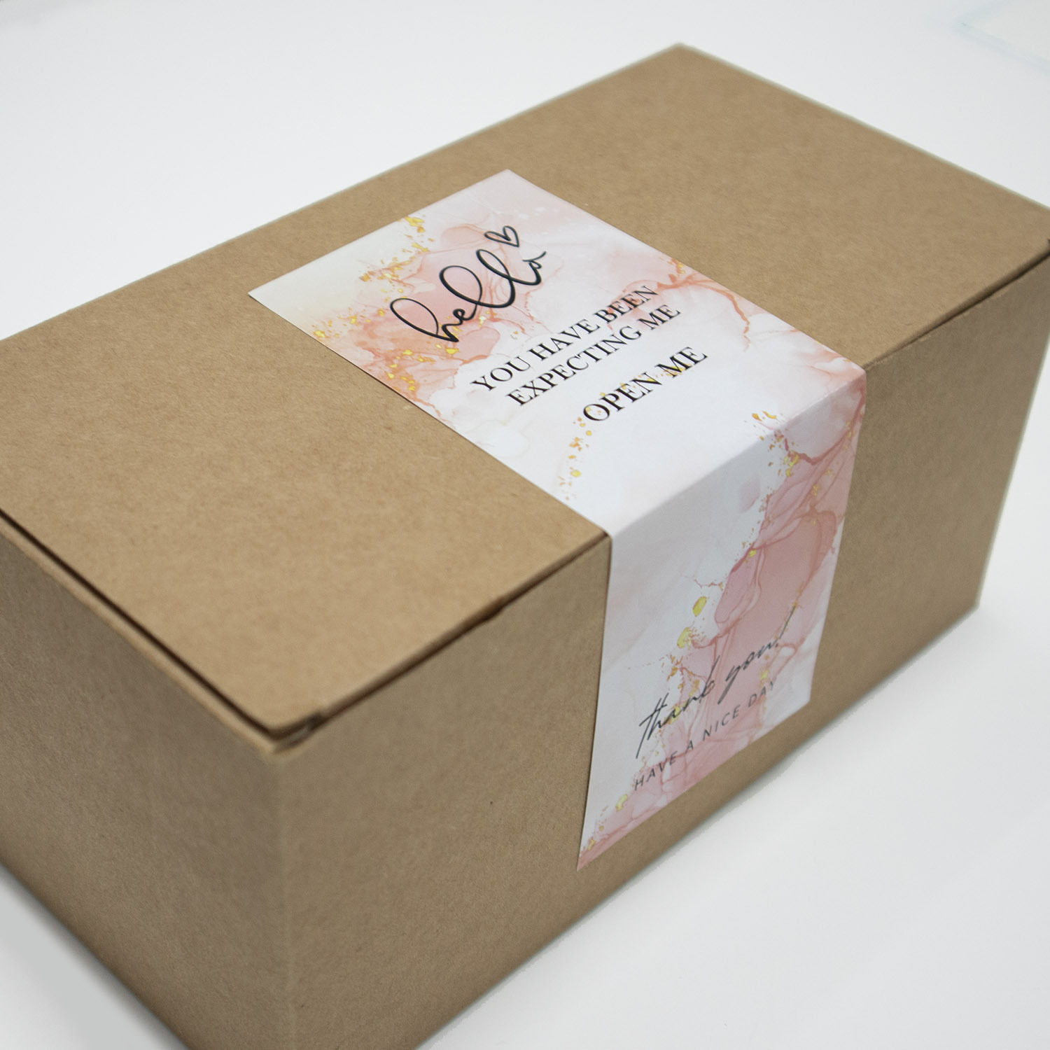 50 stickers/bag red simple thank you stickers gift box seal sticker ...