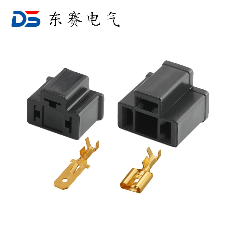 接插件 H4大灯 汽车大灯灯座插头 灯头改装接头 DJ7033-7.8-11/21-阿里巴巴