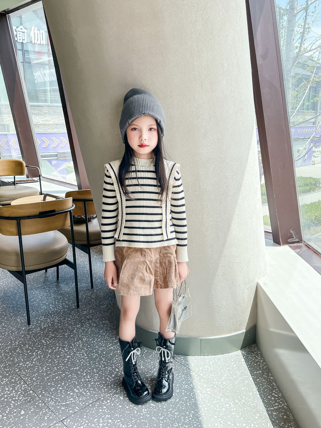 女童靴子2025冬季新款韩版洋气高筒靴小女孩加绒皮靴中大童儿童靴-阿里巴巴