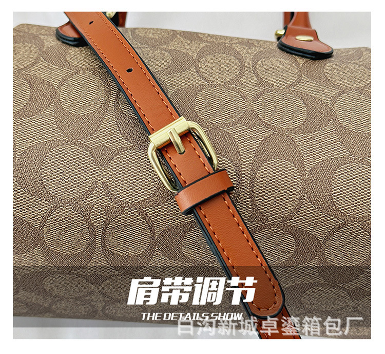 bags跨境蔻家经典老花波士顿大容量单肩手提斜挎樱桃c家枕头女包-阿里巴巴