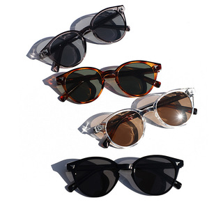 复古TR90插针太阳镜男日韩圆形ins墨镜女2025新款跨境-阿里巴巴