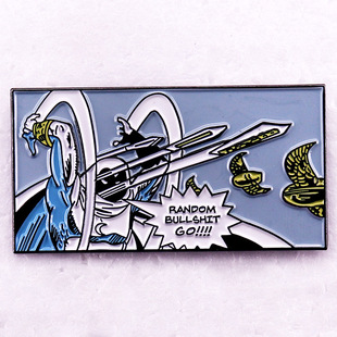 随机废话去吧珐琅别针月亮骑士徽章-阿里巴巴