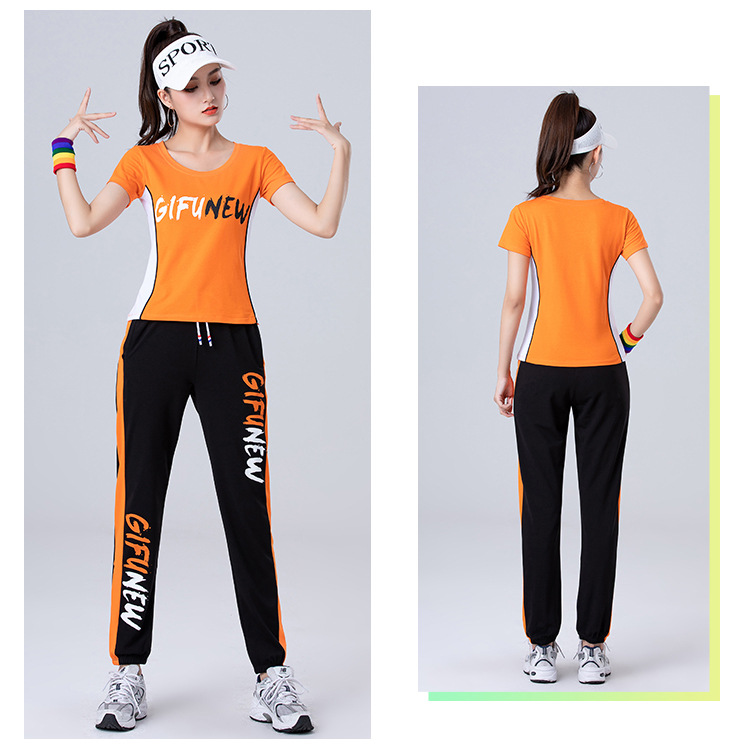 2021年夏季新款广场舞鬼步舞新款运动休闲套装Y2130配K2130-阿里巴巴