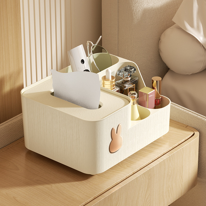 large size desktop paper box household compartment storage box living ...