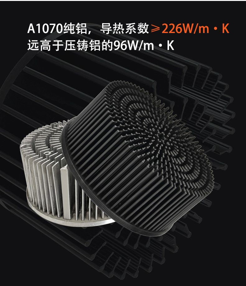 150冷锻100瓦led散热器50w70W筒灯套件路灯模组铝型材冷端散热器-阿里巴巴