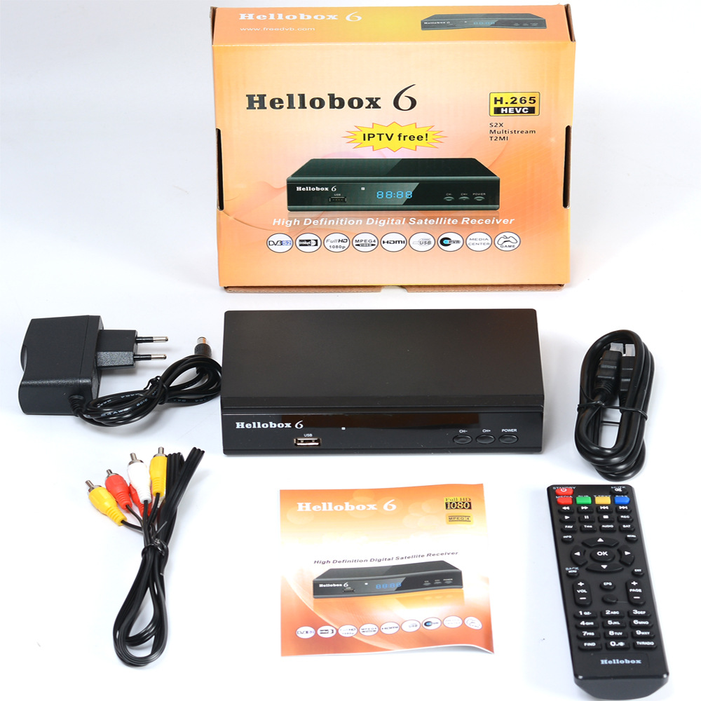 Hellobox 6 RJ45 H.265 S2X compatible V5 PLUS Hello box