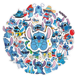 35张卡通史迪奇周边文创儿童贴纸手账文具笔记本装饰防水贴画批发-阿里巴巴