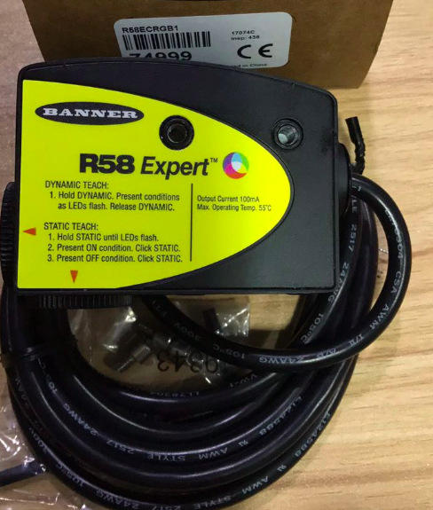 现货邦纳BANNER色标传感器R58 Expert R58ECRGB1 R58ECRGB2 Q8-阿里巴巴