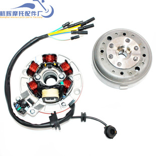 YX140CC 磁电机定子 飞轮用于力帆YX 140cc摩托车 磁电机线圈飞轮-阿里巴巴