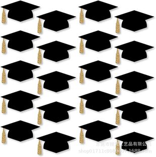 亚马逊热销2023毕业季带流苏学士帽 Happy graduation派对装饰-阿里巴巴