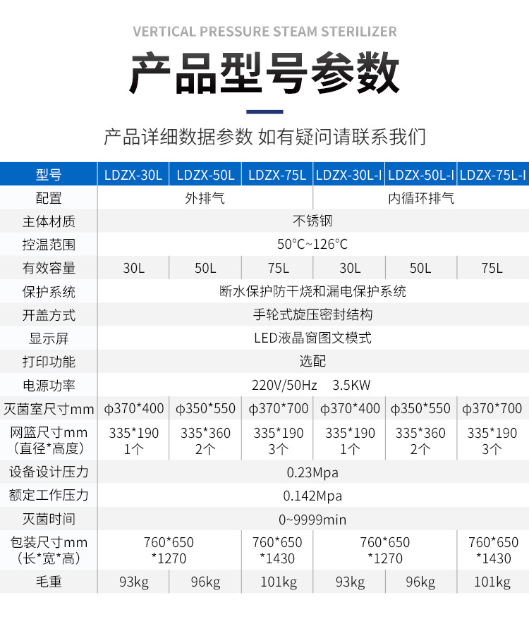 上海申安 LDZX-30/50/75L 立式压力蒸汽灭菌器-阿里巴巴