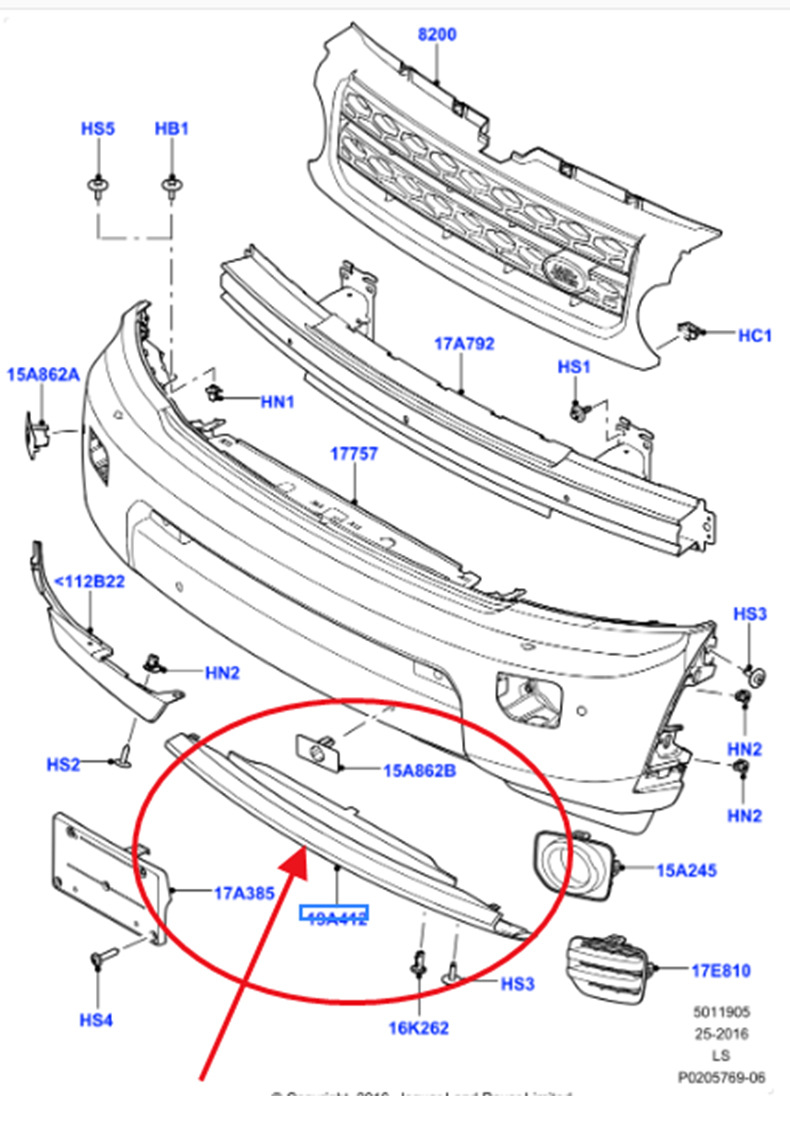 适用于2014-2016路虎发现4前拖车盖 前杠下护板LR051331LR051330-阿里巴巴