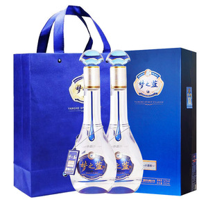 【正品】蓝色经典 梦之蓝M3 M3+水晶版52度绵柔型白酒550ml-阿里巴巴