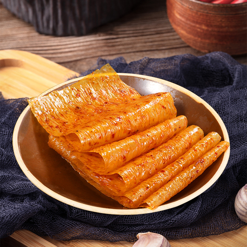 老式大辣片68g/袋 手撕豆皮辣条素肉8090怀旧零食真空包装-阿里巴巴