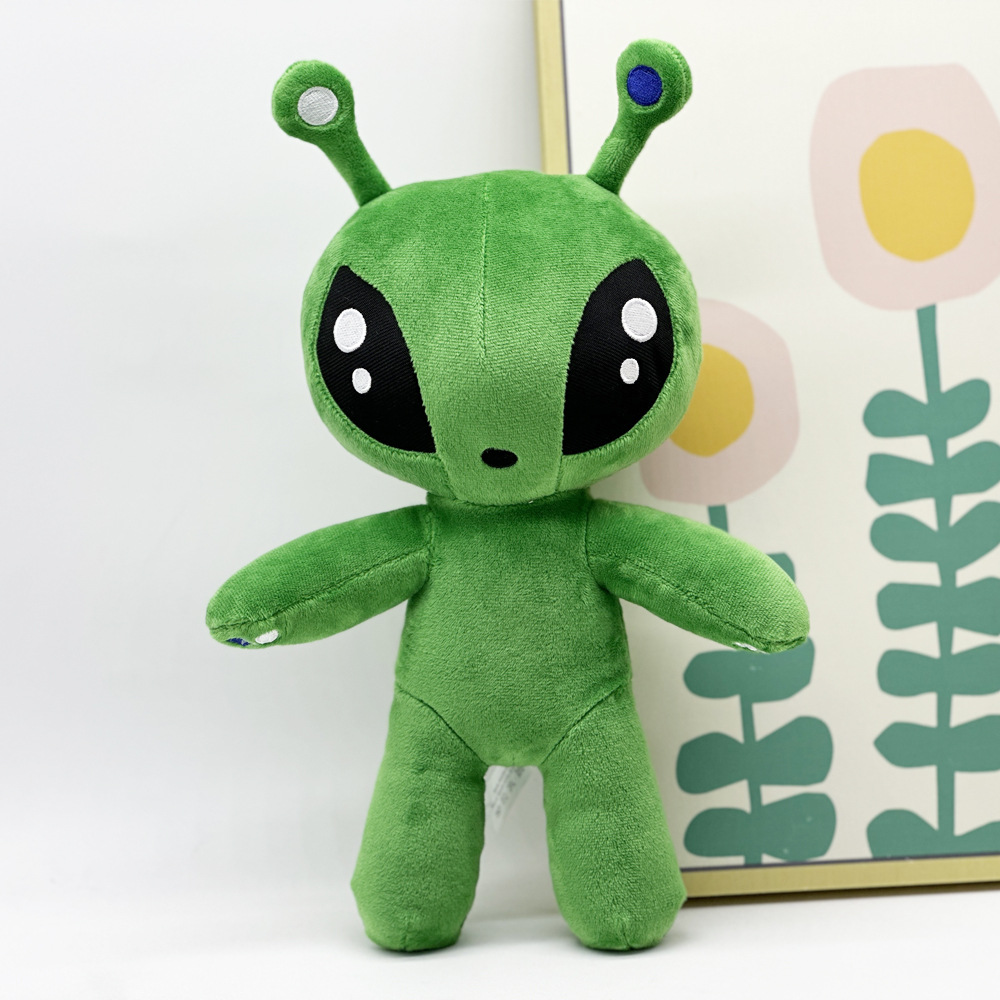 跨境新品AFTONSPARV green alien plush 绿色外星人毛绒玩偶公仔-阿里巴巴