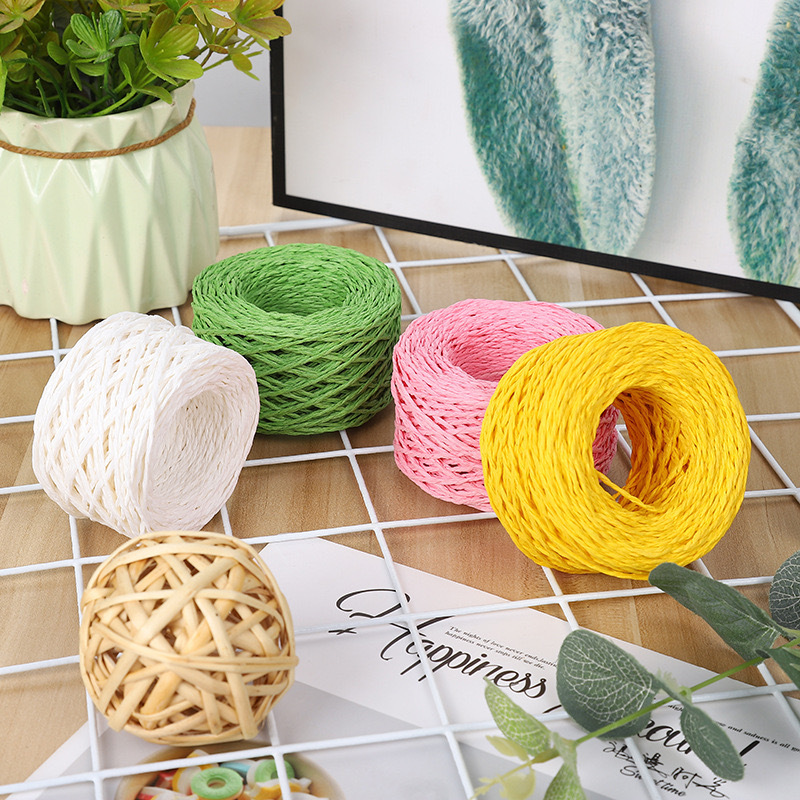 双股纸绳 拉菲草纸绳 工艺纸绳1.5mm-2mm蛋卷批发30米100米200米-阿里巴巴