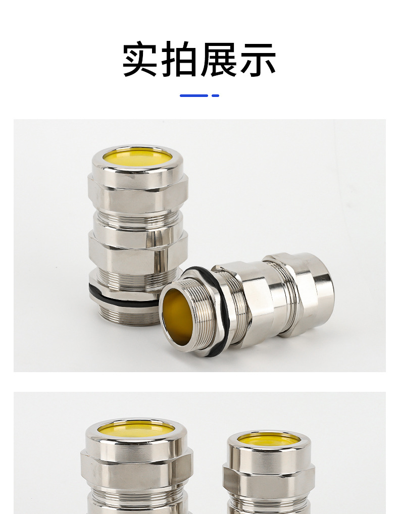 金属防爆填料函 BDM双密封铠装防爆格兰头 M NPT夹紧密封防爆接头-阿里巴巴