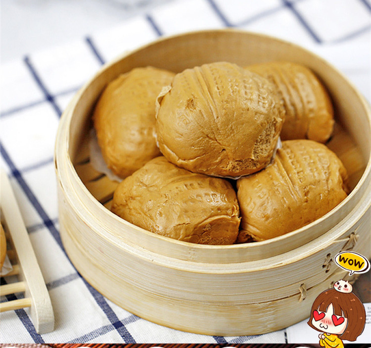 利口福总代理香甜松软黑芝麻核桃包337.5g/*16馒头批发可出口-阿里巴巴