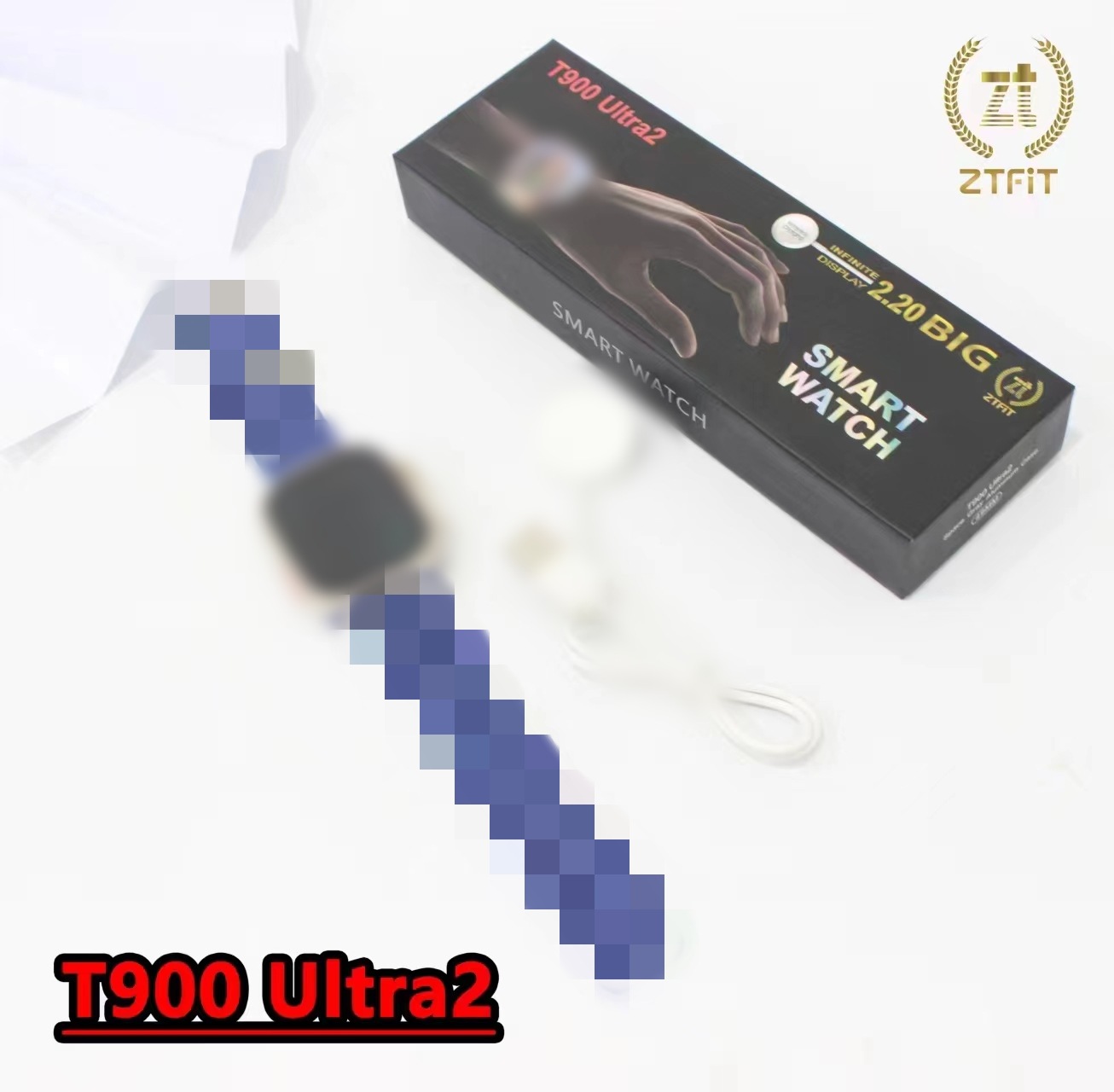 华强北新款watch9运动手表ZTfit手势接通电话T900 ultra2智能手表-阿里巴巴