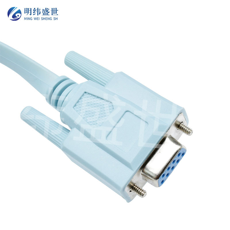 RJ45转串口9孔水晶头转接线 RJ45转RS232线 网口转串口Console线-阿里巴巴