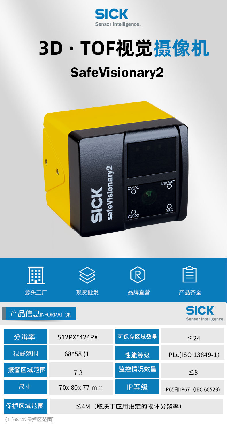 SICK 安全视觉摄像机 safeVisionary2-阿里巴巴