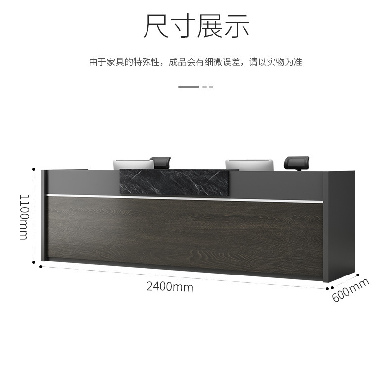 厂家批发公司前台接待台简约现代办公桌小型理发收银台美容院迎宾-阿里巴巴