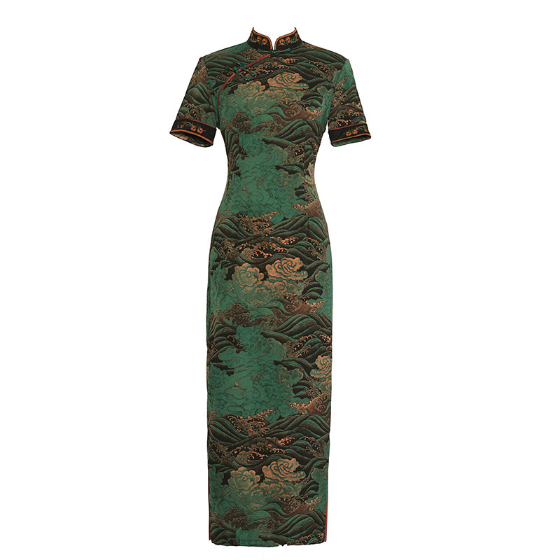 Cheongsam Chinese wind restoring ancient ways the new 2022 summer green ...