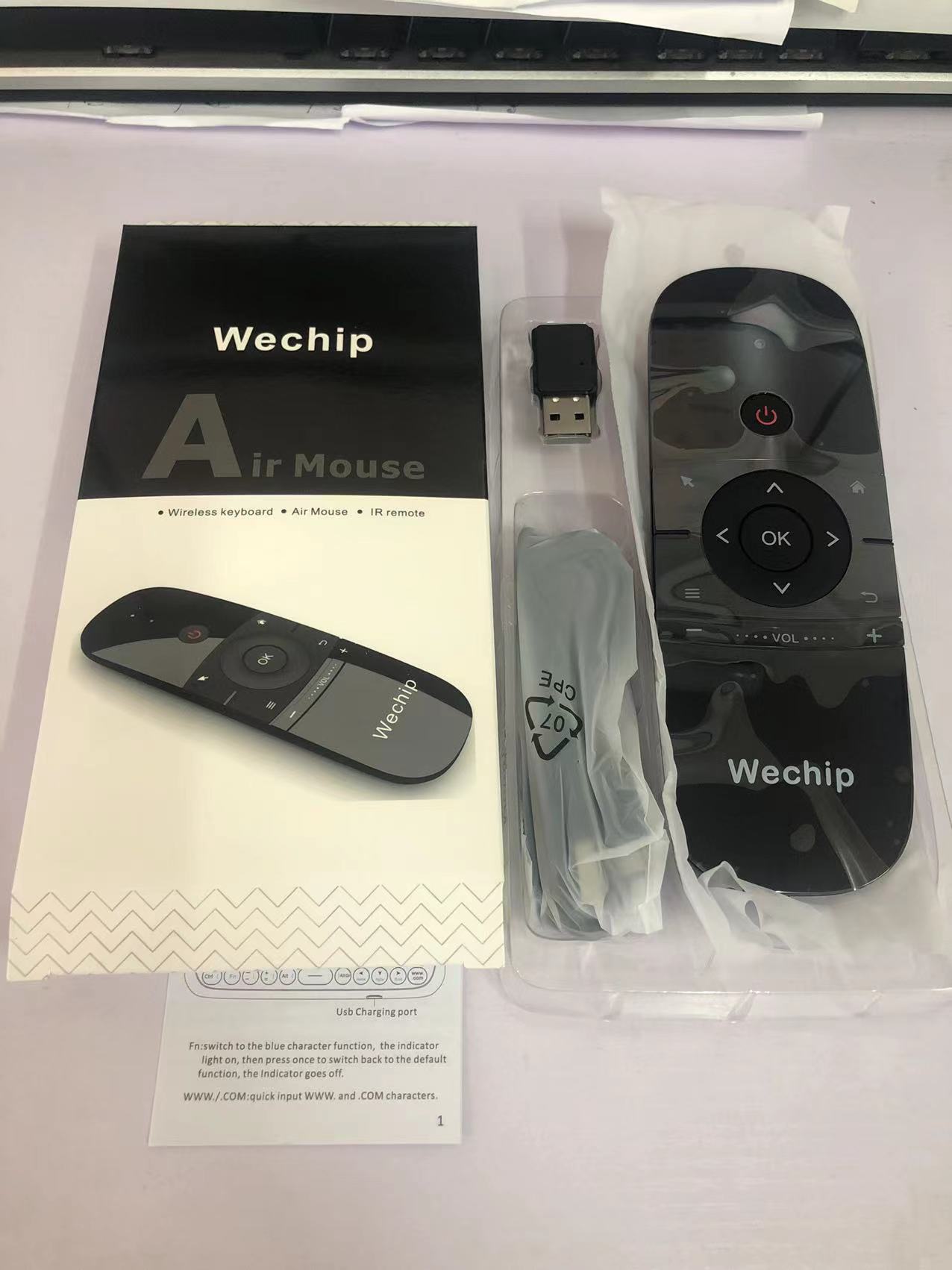 wechip W1无线飞鼠W1S W3 R2鼠标键盘 安卓电视机顶盒子遥控器-阿里巴巴