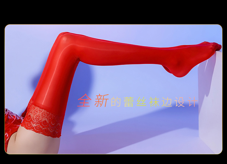 8D油亮蕾丝神裤长筒丝袜912针丝滑油光超薄女性感黑丝情趣高筒袜-阿里巴巴