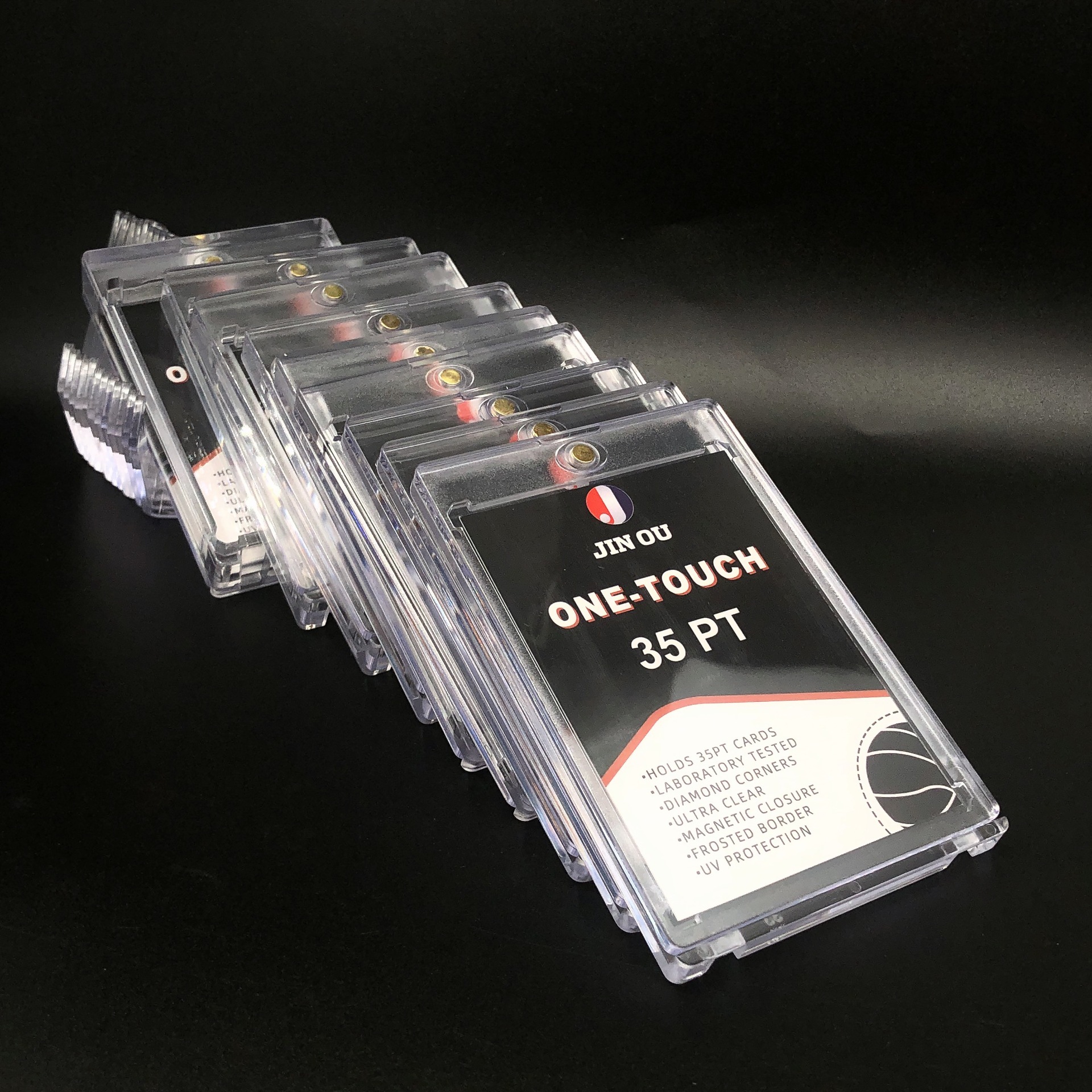 35pt-360pt球星卡强磁卡砖高透明磁吸式收藏卡盒抗UV游戏王卡砖-阿里巴巴