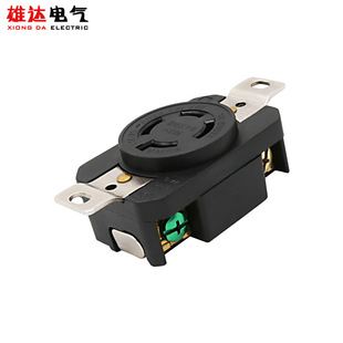 雄达/XIONGDA NEMA 14-20R 美标三相四线大功率美规USA工业插座-阿里巴巴
