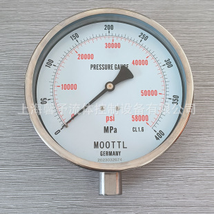 高压压力表MOOTTL耐震不锈钢压力表高压400MPA压力表径向安装-阿里巴巴