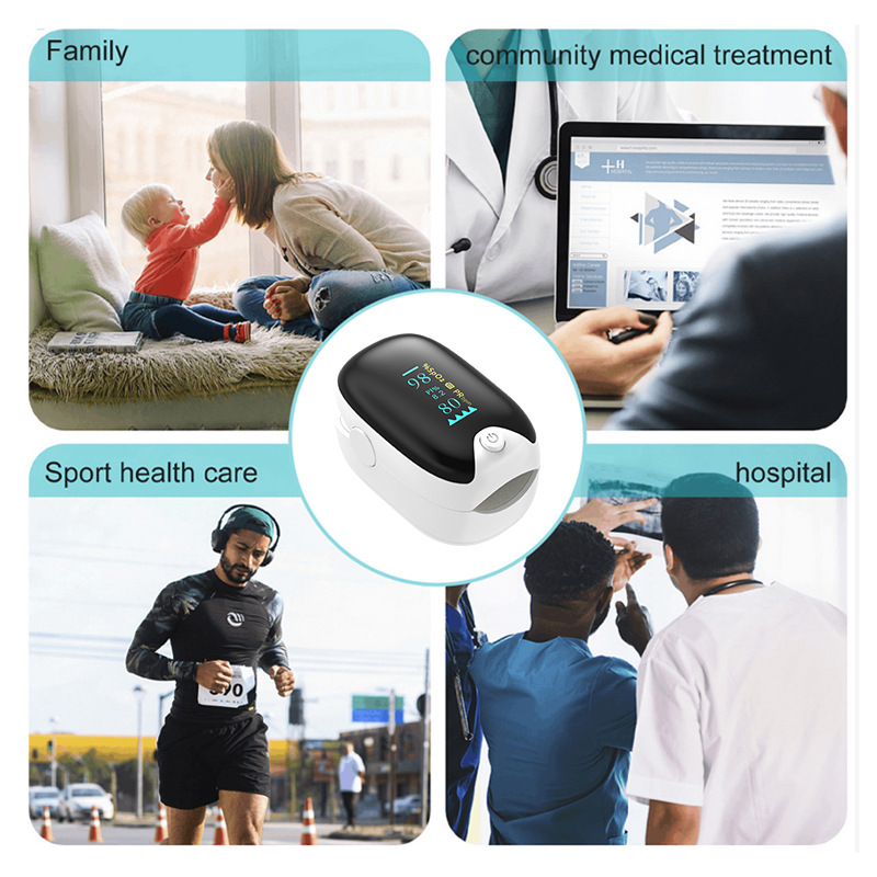 定制外贸跨境指夹式血氧仪AD901脉搏心率检测监护仪Oximeter-阿里巴巴