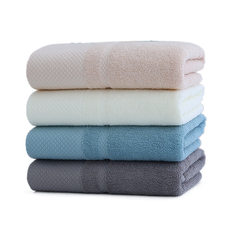 Towel cotton thickened plain face towel household hotel absorbent ...