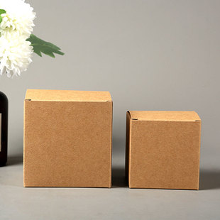 牛皮纸折叠牛皮纸盒 方形食品蛋糕盒 创意礼品包装盒可印刷Logo-阿里巴巴