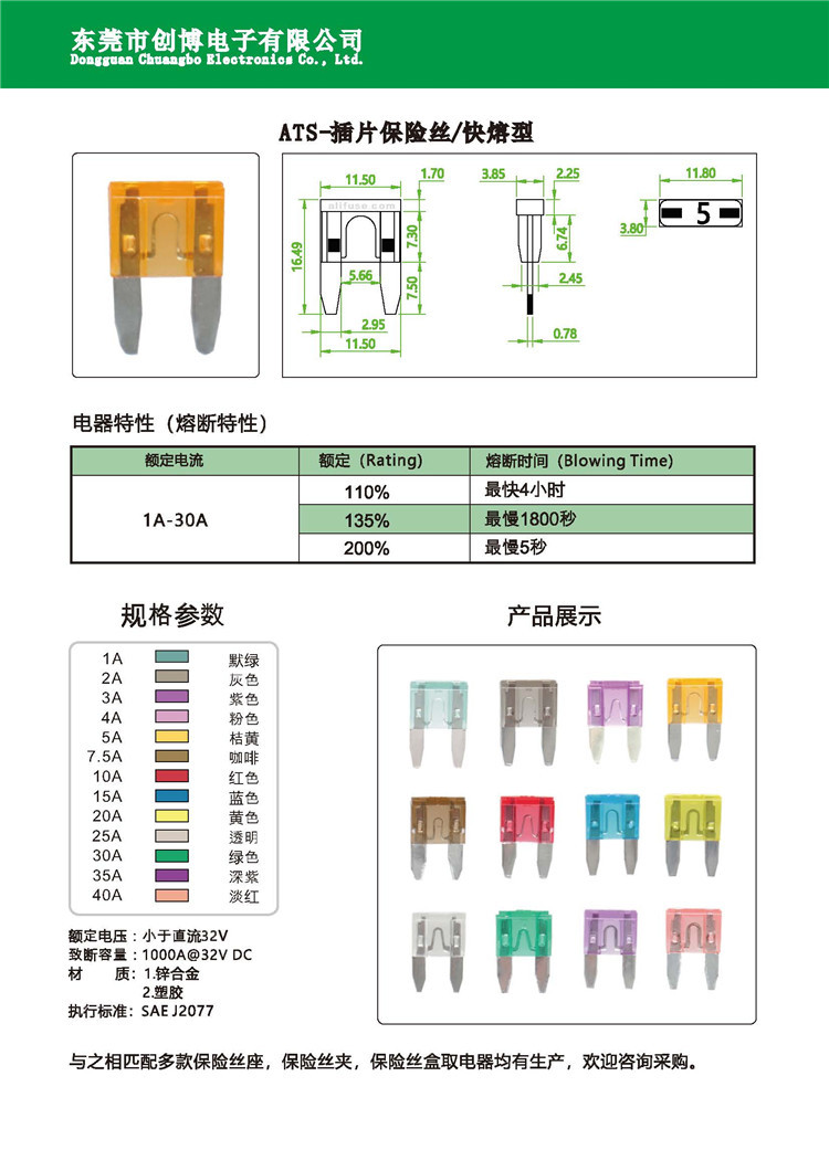 小号汽车插片保险丝1A 2A 3A 7. 10A 1 20A 2 30A-阿里巴巴