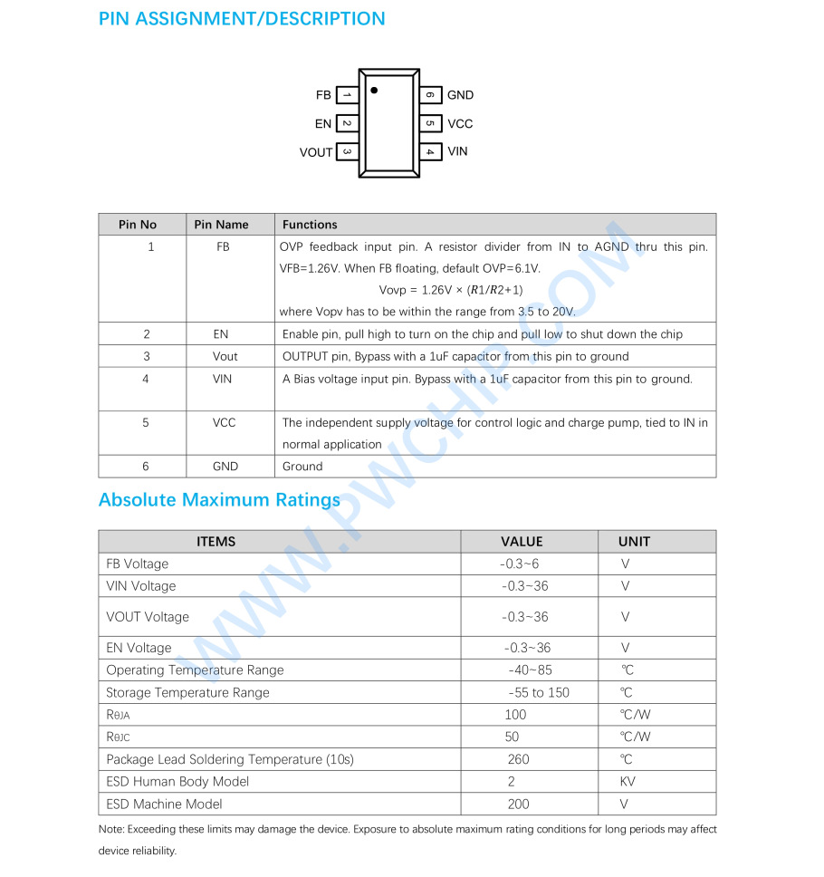 平芯微原装PW2609/PW2609A高电压36V过电压保护器OVP-阿里巴巴