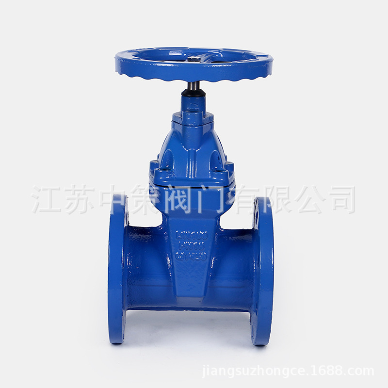 Z45X-10Q Z45X-16Q铸铁弹性座封闸阀铸铁软密封闸阀QT450暗杆闸阀-阿里巴巴