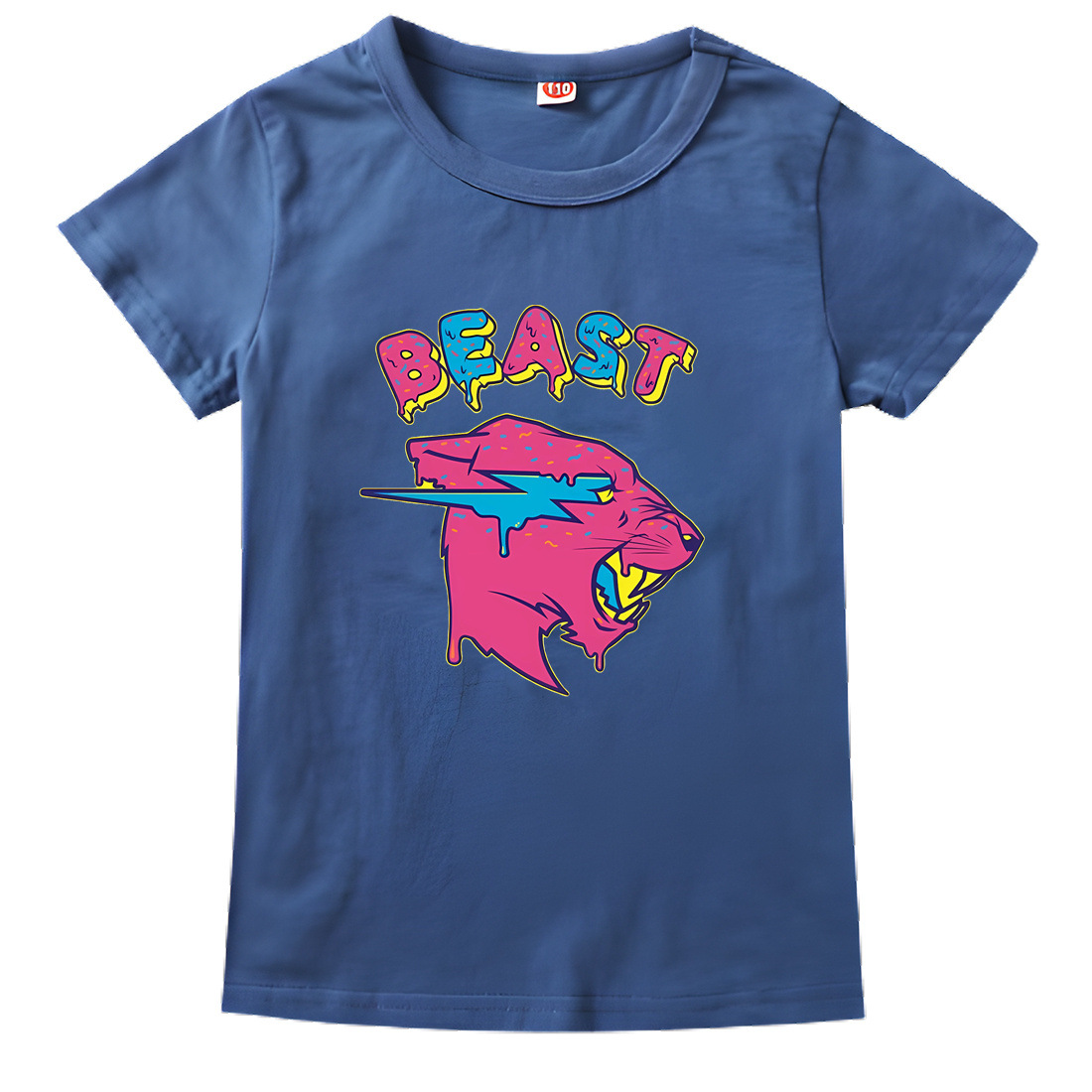 mr beast tees for boys summer 跨境男女宝宝夏装上衣T恤 062-阿里巴巴