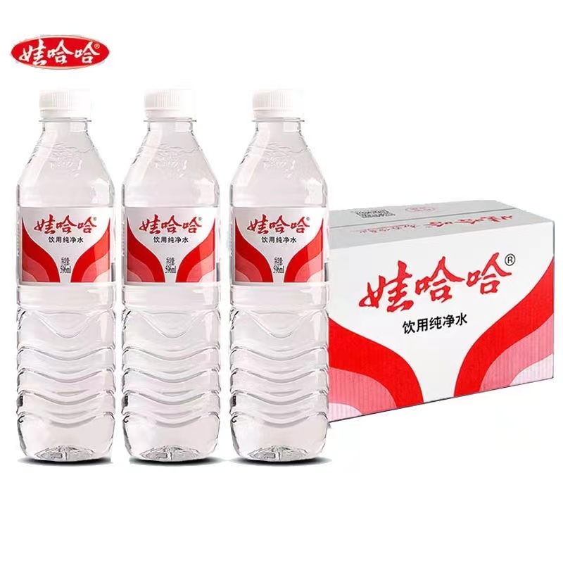 娃哈哈饮用纯净水596ml*12瓶/24瓶新货整箱现货包邮大瓶装-阿里巴巴