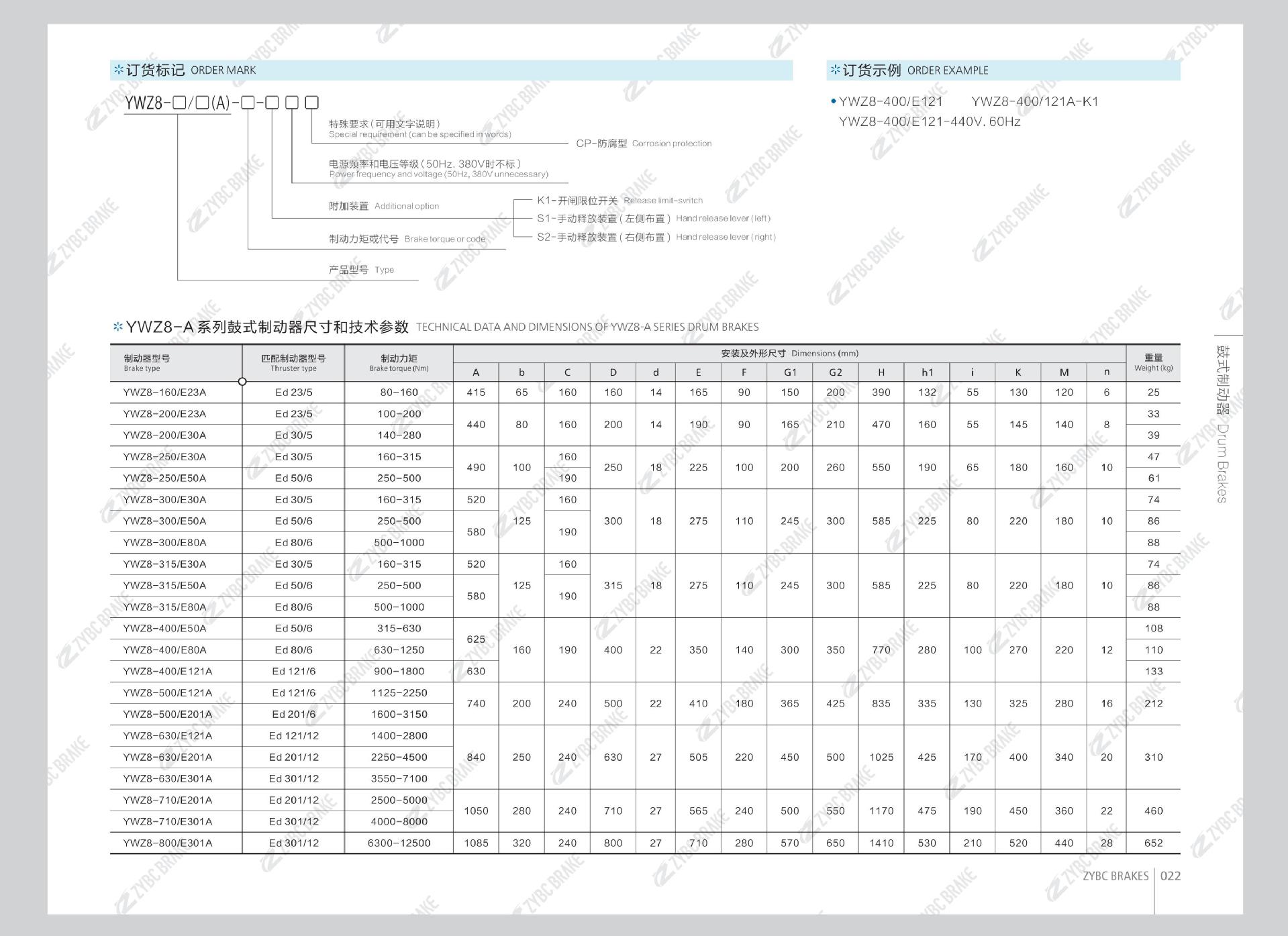 YWZ8-200/E23系列鼓式制动器 起重机抱闸 制动器批发厂家-阿里巴巴