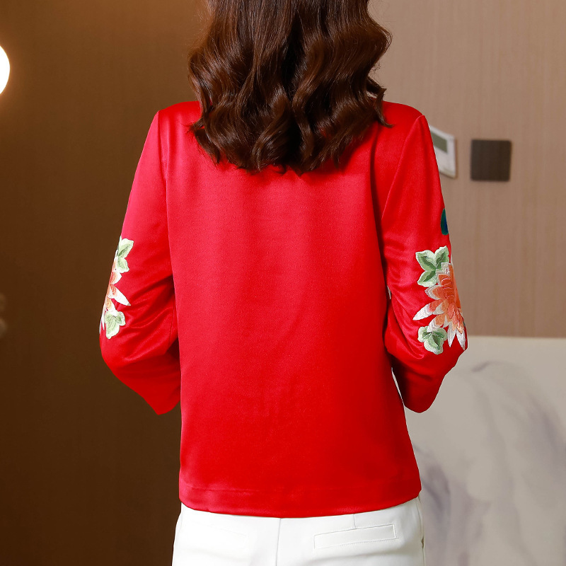 Chinese Dress floral Qipao Tang Suit for women embroidered jacket ...