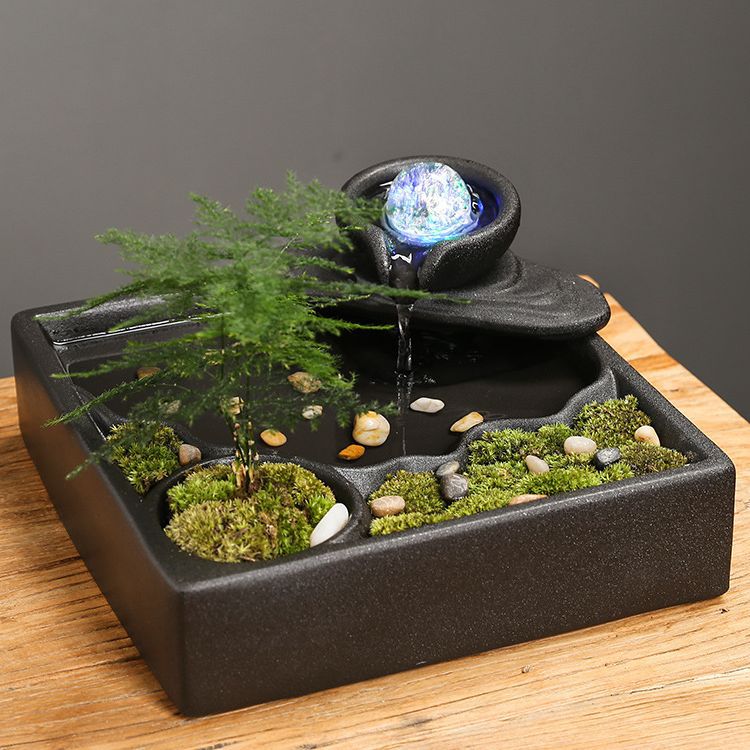 Creative running water ornaments circulating water fountain ceramic ...