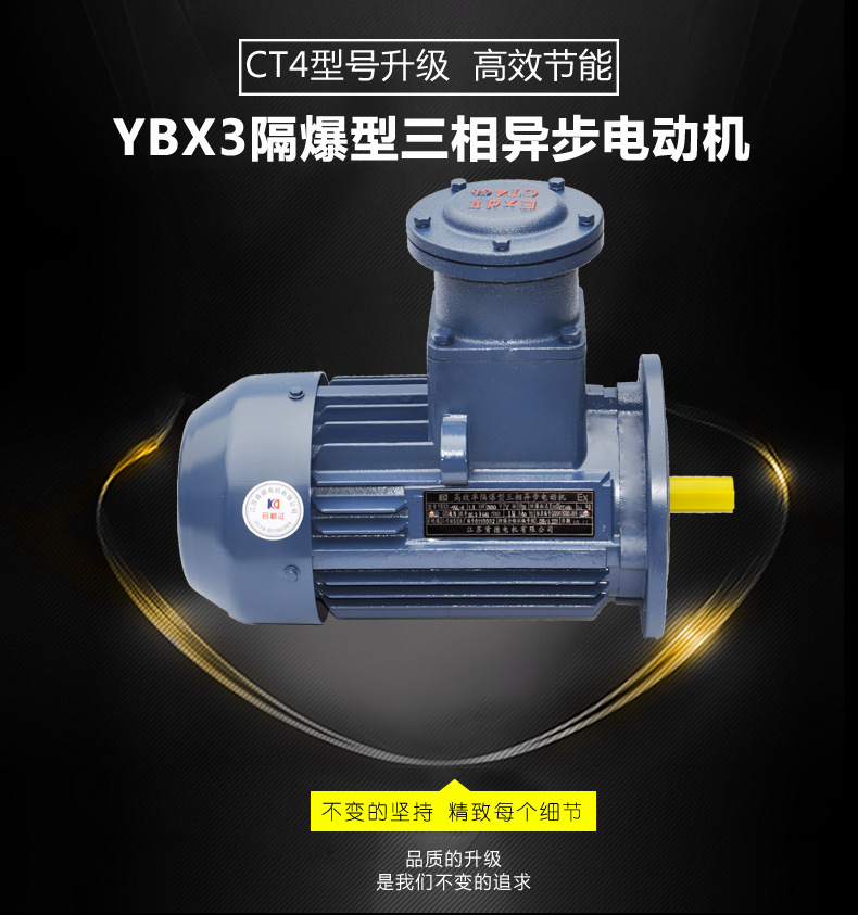 江苏肯德YBX3系列ExdⅡCT4Gb高效率隔爆型三相异步防爆电动机变频-阿里巴巴