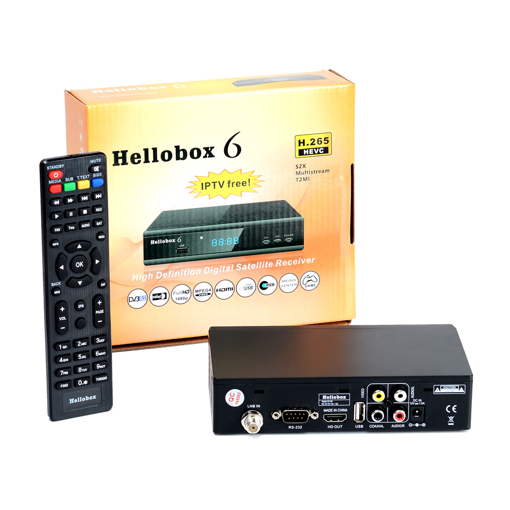 Hellobox 6 RJ45 H.265 S2X compatible V5 PLUS Hello box