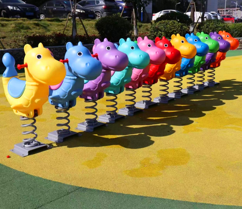 Children's Spring Rocking Horse Kindergarten Rocking Cartoon Animals ...