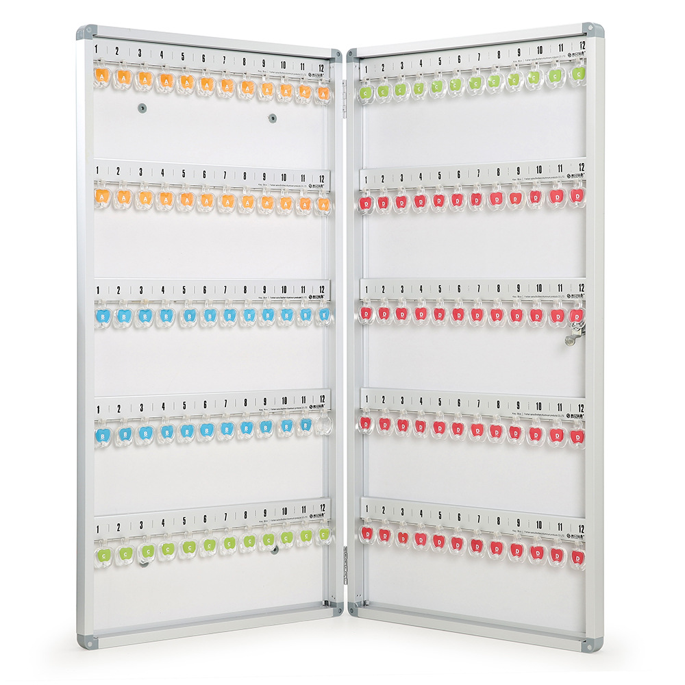 厂家直销铝合金钥匙箱壁挂钥匙柜12-120位钥匙管理箱钥匙存放盒-阿里巴巴