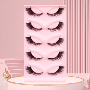 False eyelashes stable thick cat eye oblique flying eye lash-阿里巴巴