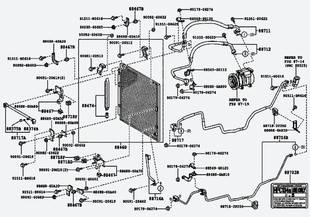 矿山车配件兰德酷路泽皮卡HZJ79右驾空调系统空调管88711-60750-阿里巴巴