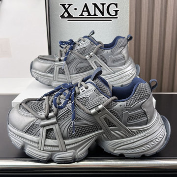 真皮双鞋带老爹鞋女款厚底增高女鞋2025秋冬季新款百搭休闲运动鞋-阿里巴巴